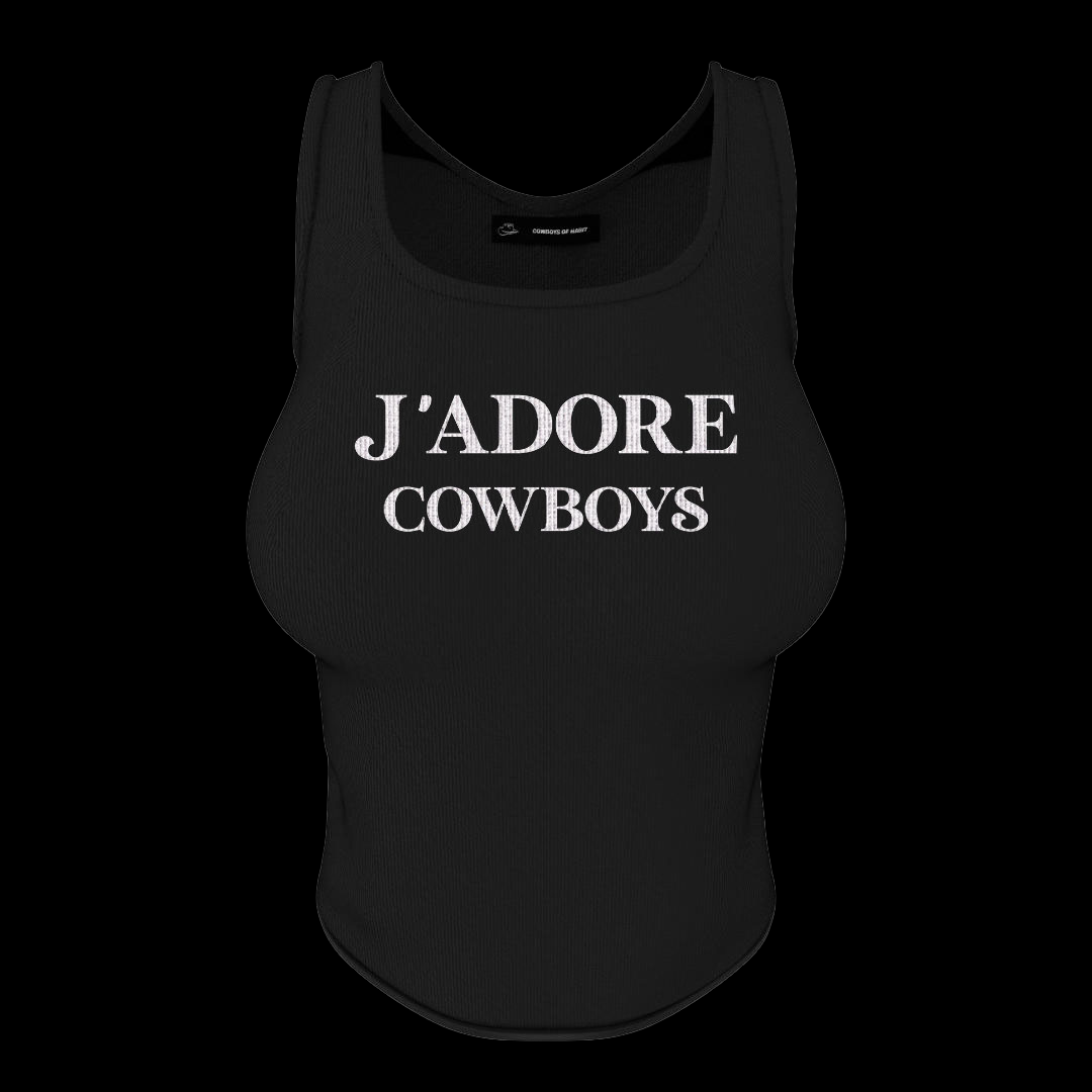 J'ADORE COWBOYS RIBBED TANK – cowboysofhabit